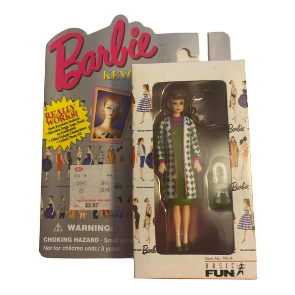 Mattel | Toys | Vintage 995 Nib Barbie Keychain 375 Poodle Parade 750 ...
